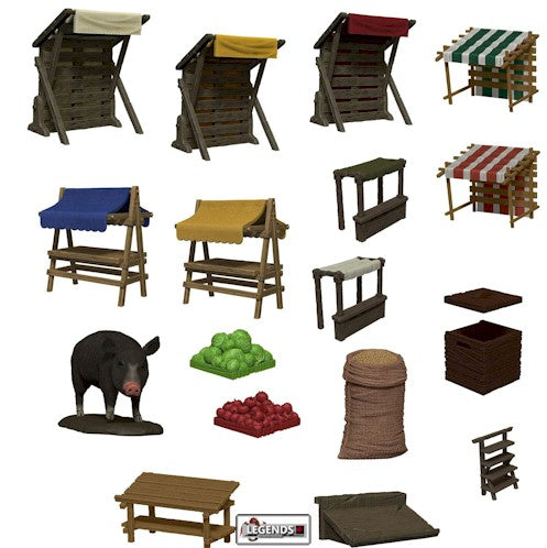 DUNGEON DRESSINGS - MERCHANT'S ROW (NEW-2024) – LEGENDS WAREHOUSE