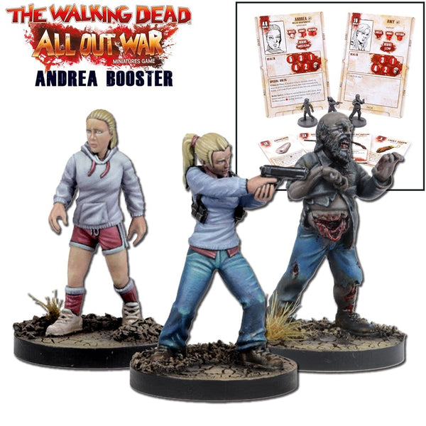 THE WALKING DEAD ALL OUT WAR MINIATURES ANDREA GAME BOOSTER – LEGENDS ...