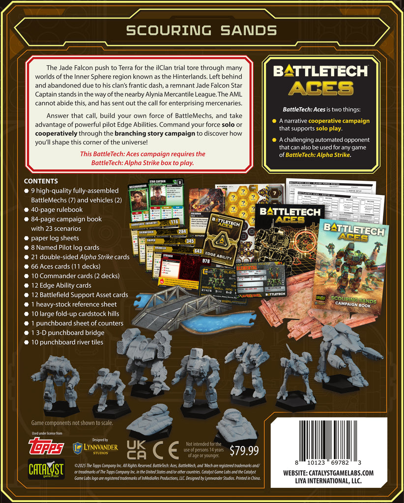 BATTLETECH ACES SCOURING SANDS – LEGENDS WAREHOUSE