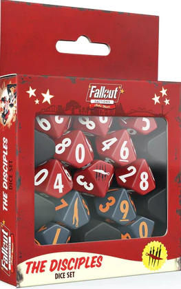 FALLOUT - RPG - FACTIONS DICE SET THE DISCIPLES – LEGENDS WAREHOUSE