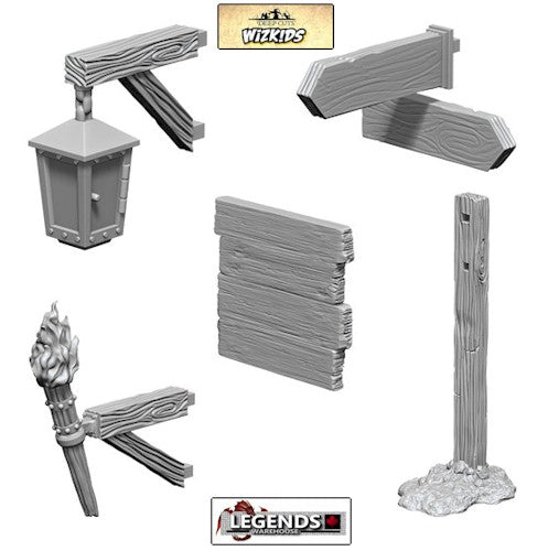 Deep Cuts - Unpainted Miniatures: Signs & lights (6) #WZK73869 ...